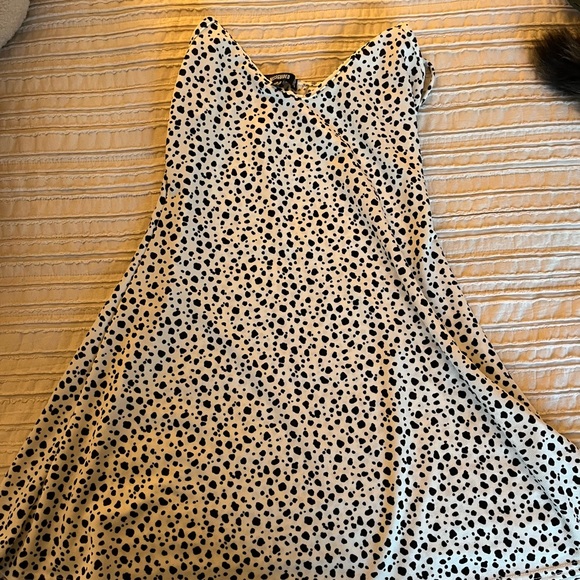 Missguided | Dresses | Misguided Black And White Spot Dress Doubles As ...